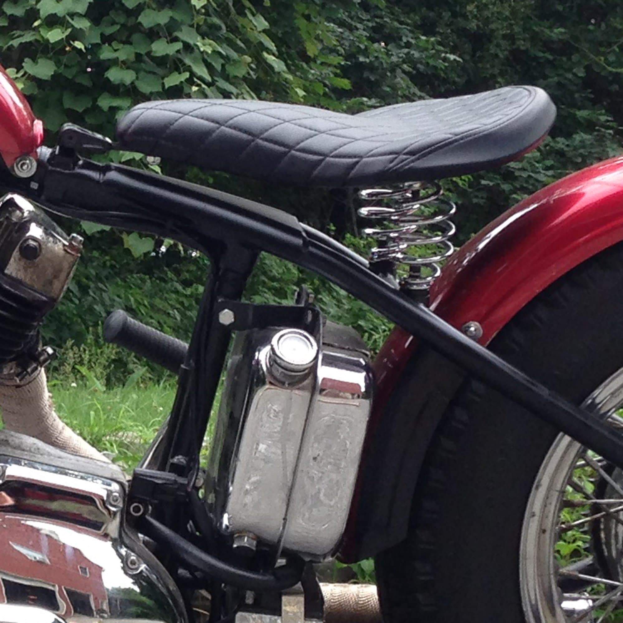 Lowbrow Customs Solo Seat Springs - Barrel Style - 4 inch Chrome