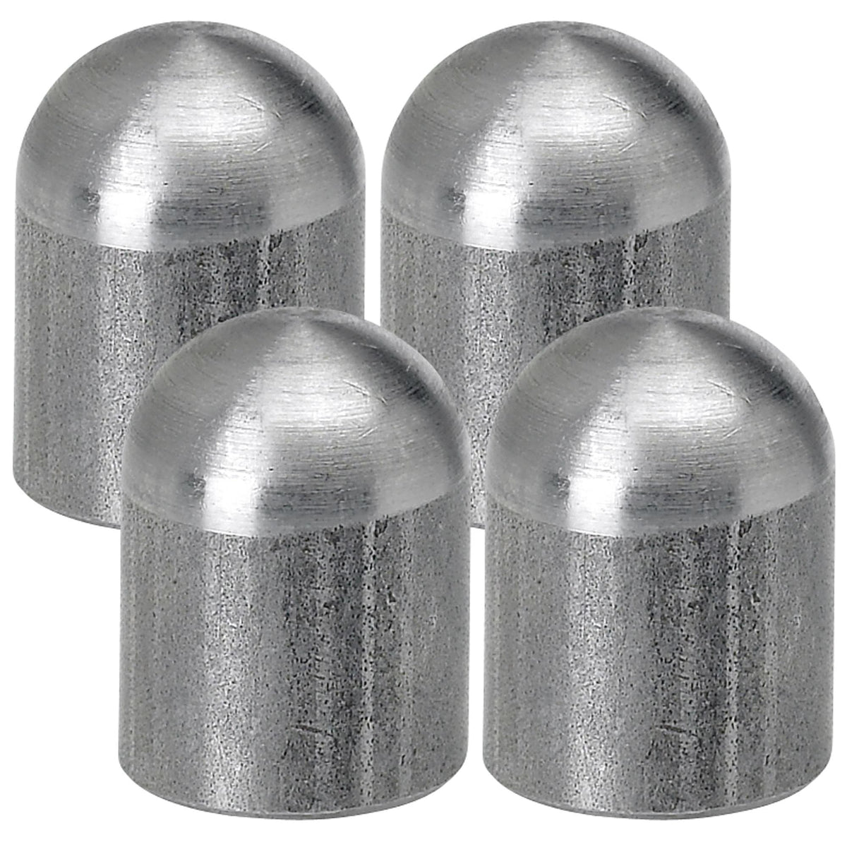 Lowbrow Customs Full Radius Threaded Steel Bungs - 5/16-18 thread - 4 pack