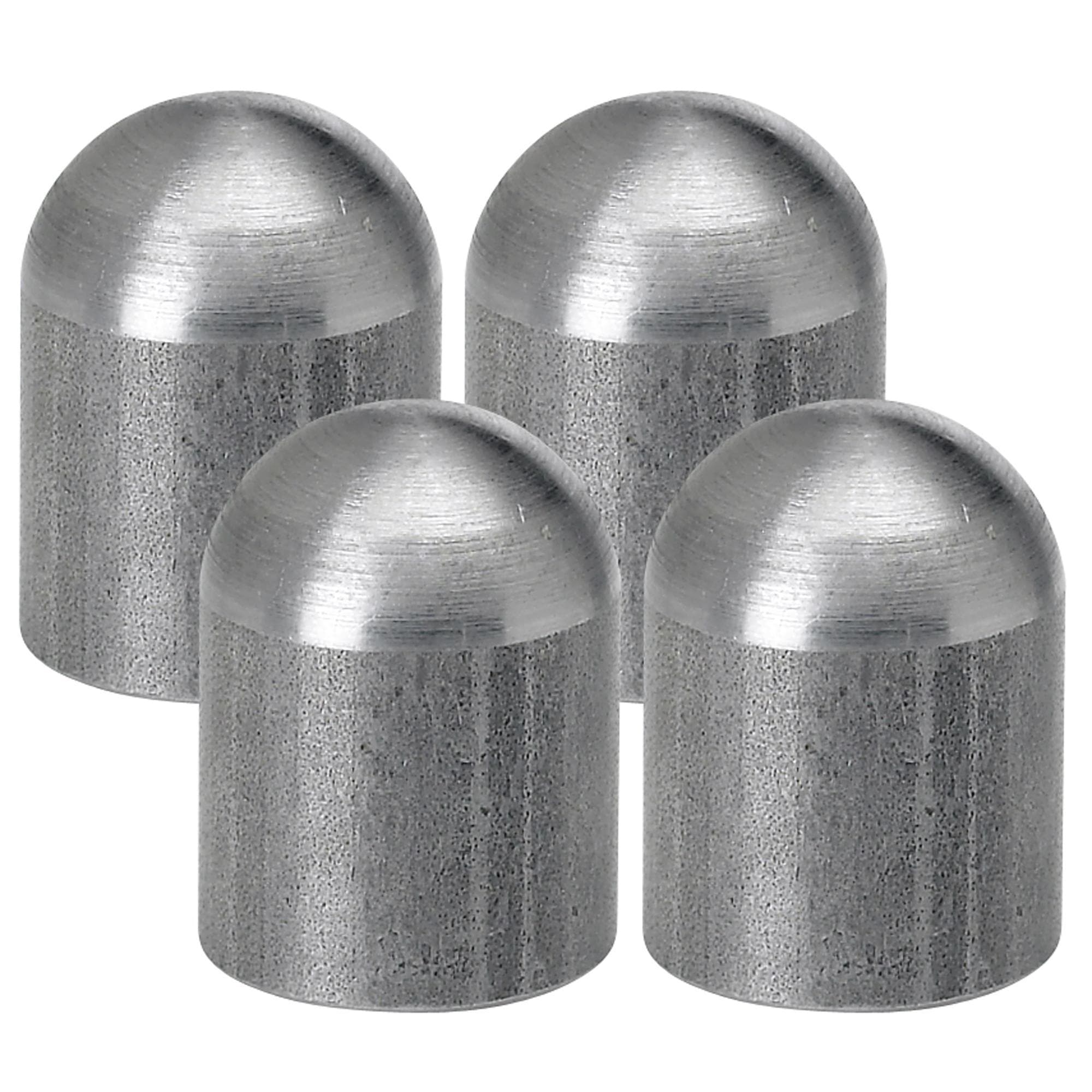 Lowbrow Customs Full Radius Threaded Steel Bungs 3/8-16 thread - 4 pack