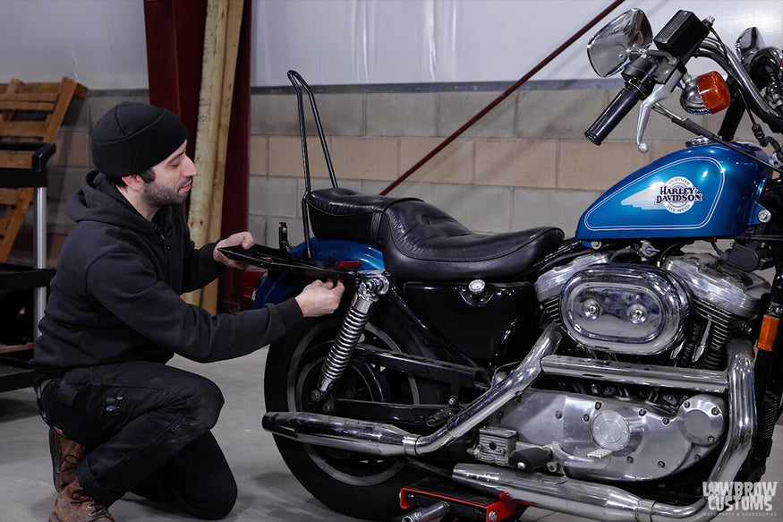 How To Install Moto Luggage Racks and on Harley-Davidson Sportsters an ...