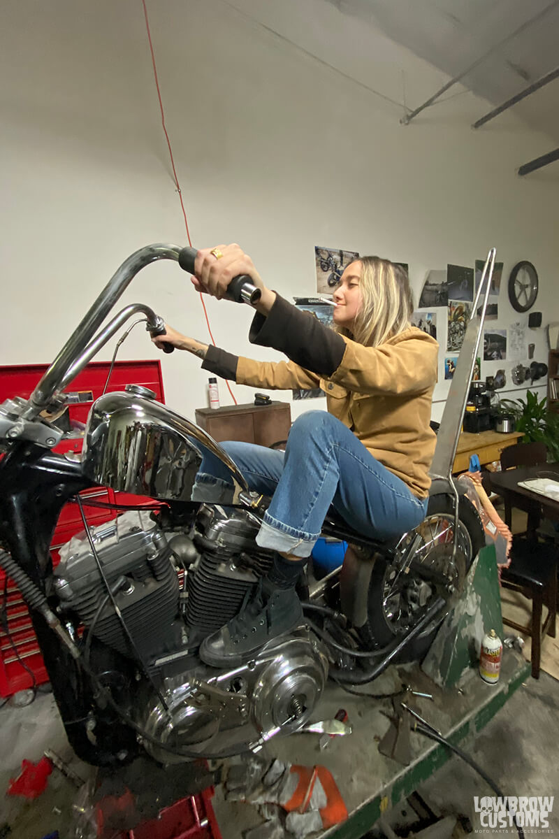 Meet Becky Goebel & How she Rebuilt an Old Motorcycle Harley-Davidson ...