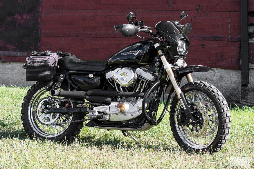 Off Road Sportsters: Garage-Built Harley Sportster Adventure Bikes ...