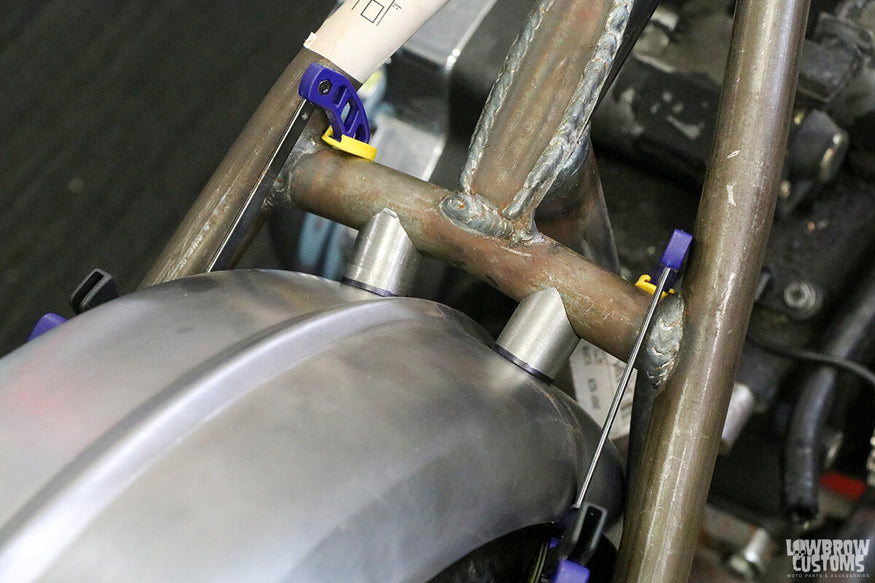 Build Sportster Chopper Part 6: Chopper Rear Fender Mounting – Lowbrow ...