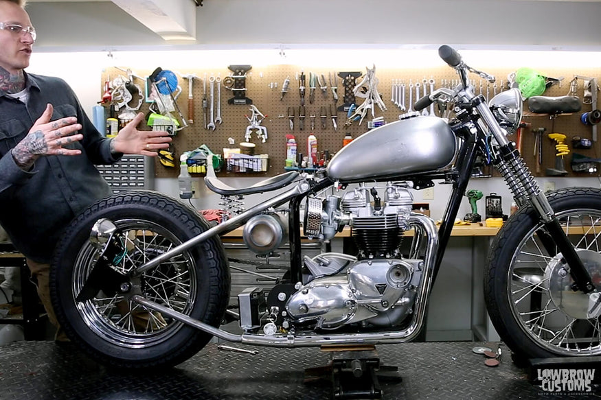 Putting the tank on using a front mount