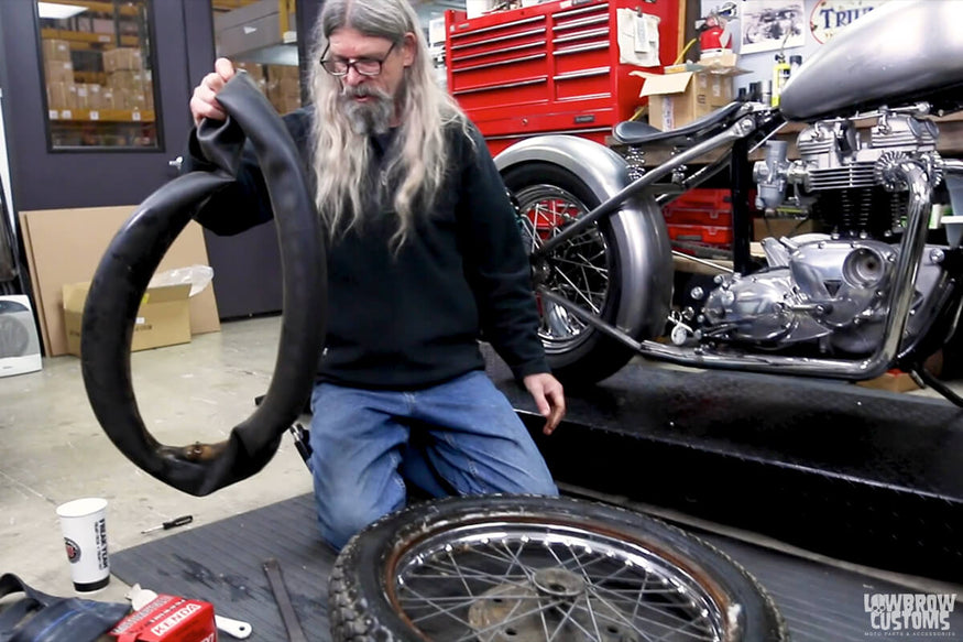 Video: How To Change A Motorcycle Tire By Yourself – Lowbrow Customs