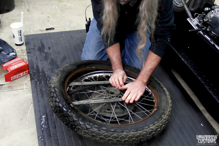 Video: How To Change A Motorcycle Tire By Yourself – Lowbrow Customs