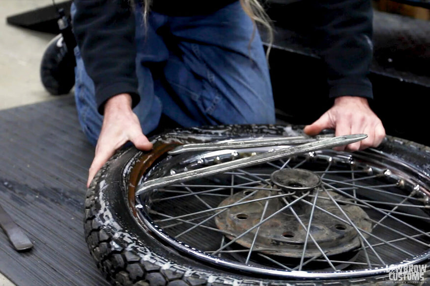 Video: How To Change A Motorcycle Tire By Yourself – Lowbrow Customs