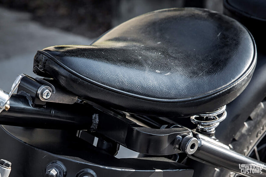 Tim Fiorucci's Ironhead using stainless steel Weld-on seat hinge / pivot