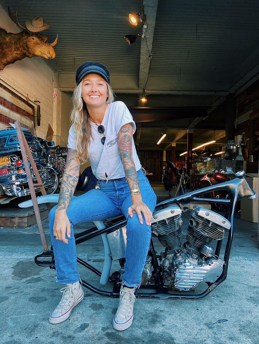 Meet Becky Goebel & How she Rebuilt an Old Motorcycle Harley-Davidson ...
