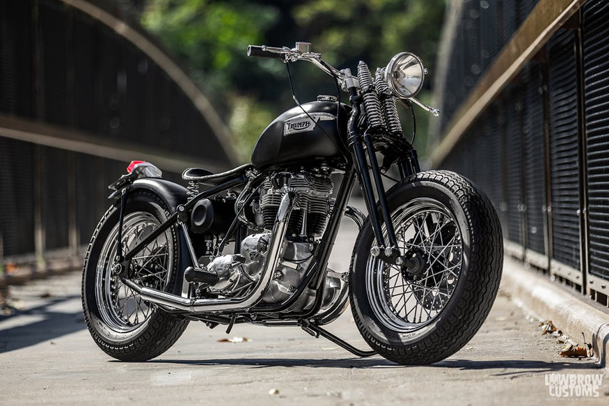 Todd Muller's 1966 Triumph Custom Harley Springer Chopper – Lowbrow Customs