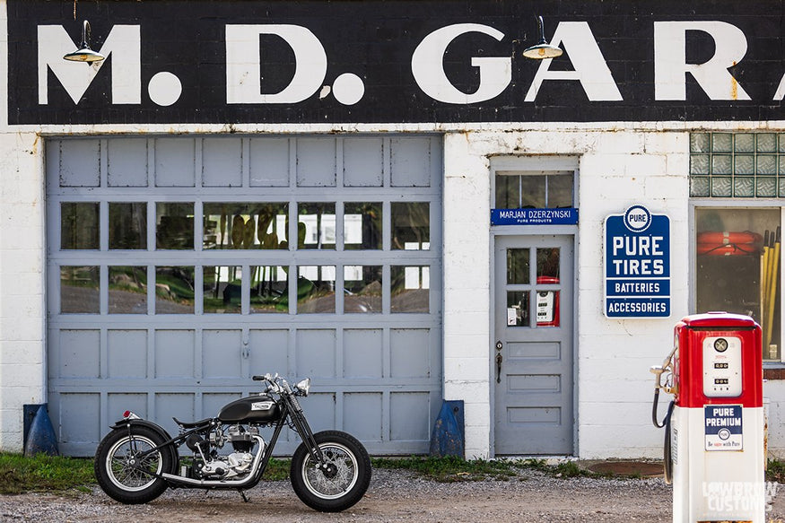 Todd Muller's 1966 Triumph Custom Harley Springer Chopper – Lowbrow Customs