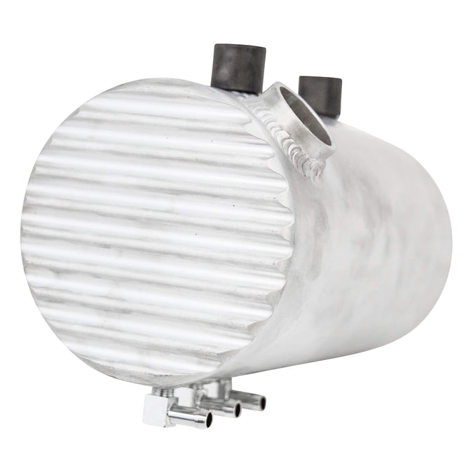 Choppahead Aluminum Oil Tank With Finned Ends - Raw Finish - for Harley ...