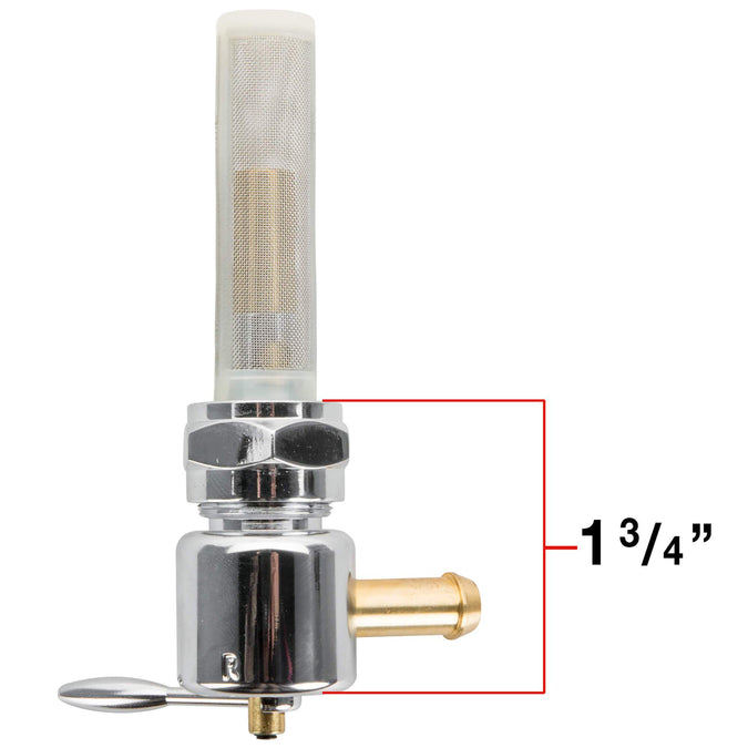 Cycle Standard 22mm Petcock Round Body Chrome Harley-Davidson Style ...