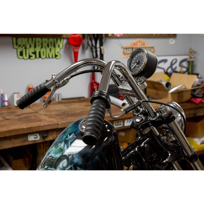 Lowbrow Customs Speedometer Gauge Riser Mount for 1 inch T-Bar ...