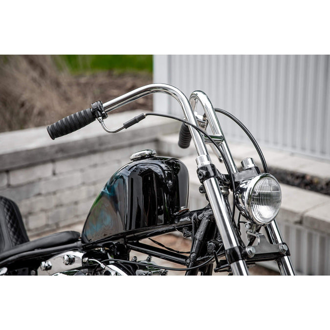 Lowbrow Customs Narrow Rabbit Ears Handlebars - 1 inch - Chrome