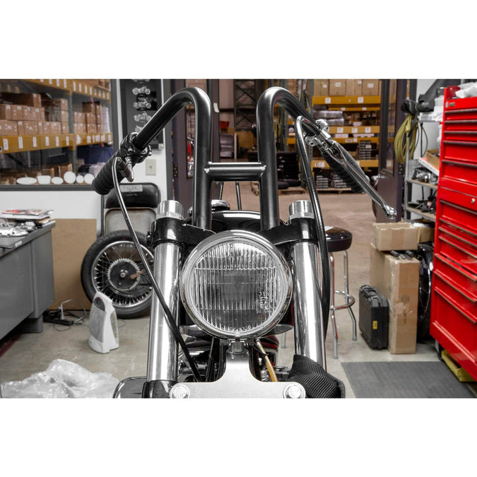 Lowbrow Customs Narrow Rabbit Ears Handlebars - 1 inch - Black