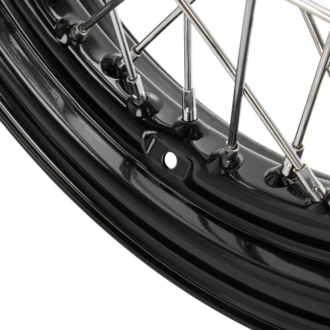 Mid-Usa 16 x 3.00 Black Complete Rear Wheel fits all Harley-Davidson ...