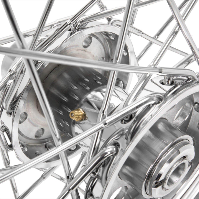 Mid-Usa 16 x 3.00 Chrome Complete Rear Wheel fits Harley-Davidson ...