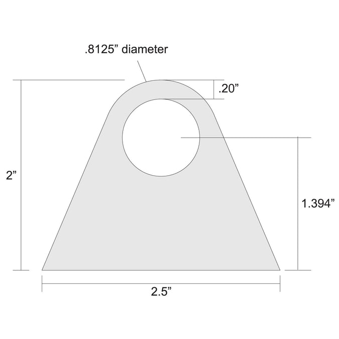 Lowbrow Customs Rubber Mount Triangular Tabs - 1/4 inch thick ...