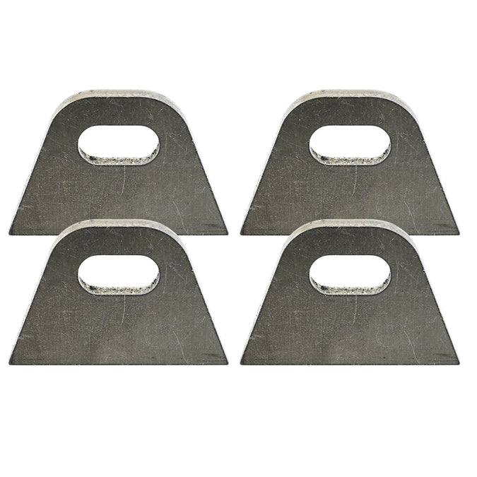 Lowbrow Customs Tab #6 - Mild Steel Mounting Tabs 3/16 inch thick - 4 pack