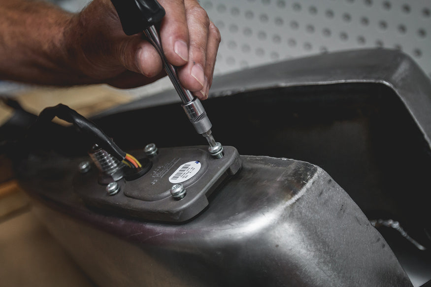 How To Install: Cole Foster Gas Tank On A Harley-Davidson Sportster ...